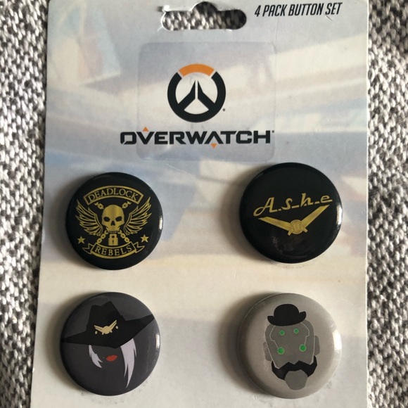 Loungefly | Other | Overwatch Pack Of 4 Buttons From Loungefly Pins ...